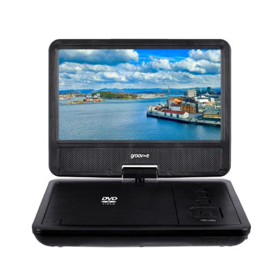 Groov E Gvdp01bk 7 Inch Portable Dvd Player With Swivel Screen Black