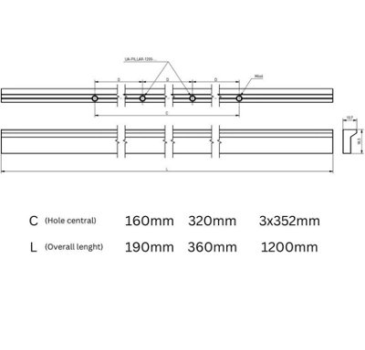 Groove Furniture Handle Cabinet Kitchen Wardrobe Door Pull Modern Home ...