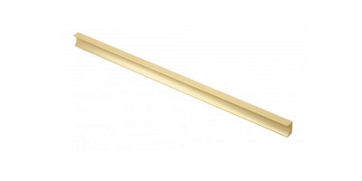 GROOVE - handle - total length 360mm - light brushed gold | DIY at B&Q