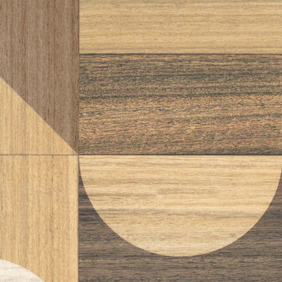 Groovy Brown Wood Effect Vinyl Flooring For Kitchen, Bathroom ...