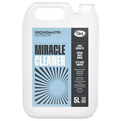 GROUNDMASTER 5L Miracle Patio Cleaner High Performance Decking Concrete ...