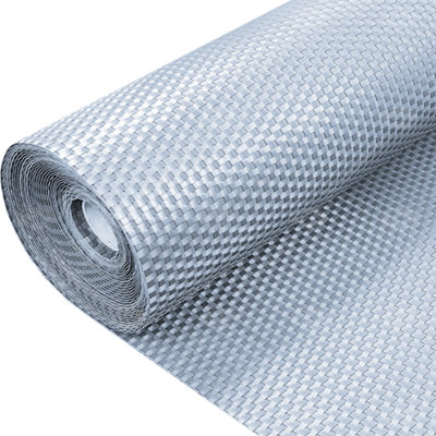 GroundMaster Light Grey 1M x 10M Rattan Privacy Screening Fence Border ...