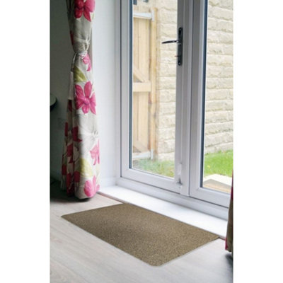 Groundsman Dirt Guard Cotton Plain Door Mat Coffee (80cm x 50cm) | DIY ...