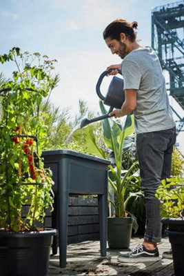 Grow Table Planter Black W 75 x H 65 x D 37 cm Perfect for Herbs ...