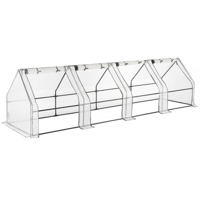 Growhouse Tunnel Greenhouse Large Garden Polytunnel Grow House - 4 ...