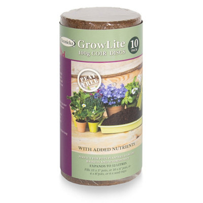 Growlite Coir Compost 100g Disc 10pk