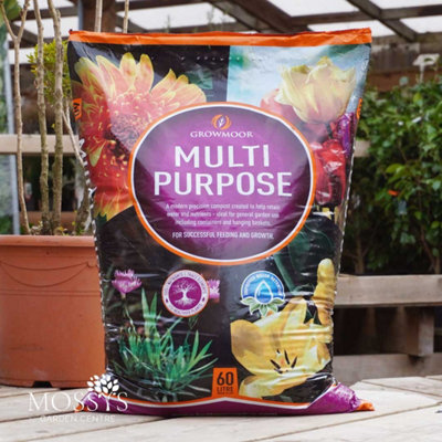 GROWMOOR COMPOST 60L MULTI PURPOSE COMPOST FOR INDOOR AND OUTDOOR ...