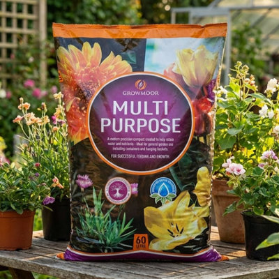 GROWMOOR COMPOST 60L MULTI PURPOSE COMPOST FOR INDOOR AND OUTDOOR ...