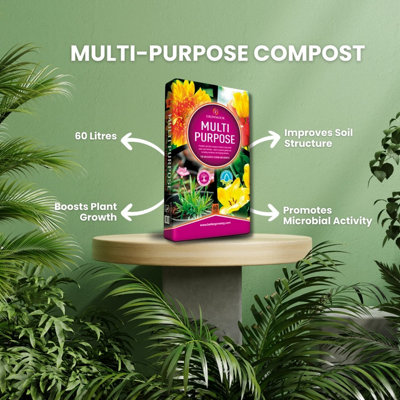 Growmoor Multi Purpose Compost 40L Nutrient Rich Premium Soil for ...