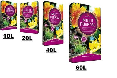 Growmoor Multi Purpose Compost 40L Nutrient Rich Premium Soil for ...