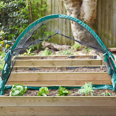 GroZone Cage Garden Cloche - Outdoor Grow House Tent with 2 Zipped ...