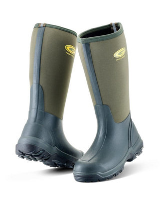 Grubs Frostline green rubber insulated comfort wellington