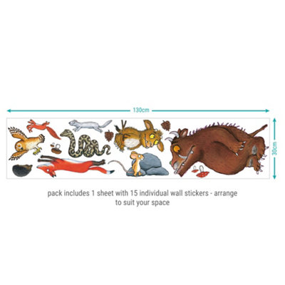 Gruffalo's Child Wall Sticker Pack Children's Bedroom Nursery Playroom ...