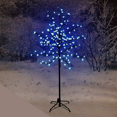 GSD Blue LED Artificial Cherry Blossom Tree 180cm