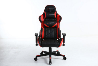 GTForce Pro GT Reclining Sports Racing Gaming Office Desk Pc Car Faux ...