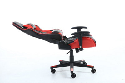 GTForce Pro GT Reclining Sports Racing Gaming Office Desk Pc Car Faux Leather Chair Red