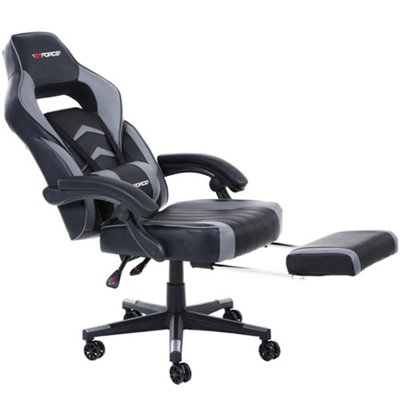 GTForce Turbo Reclining Sports Racing Gaming Office Desk Pc Car Faux ...