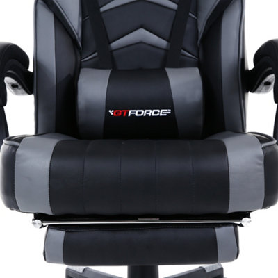 GTForce Turbo Reclining Sports Racing Gaming Office Desk Pc Car Faux ...