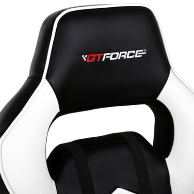 GTForce Turbo Reclining Sports Racing Gaming Office Desk Pc Car Faux ...