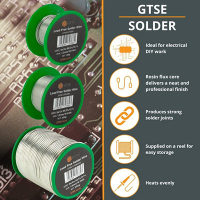 GTSE Lead Free Solder Wire 10 SWG/3.25mm 500g