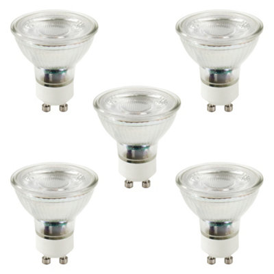 GU10 5W Pack of 5 Natural White LED Light Bulbs