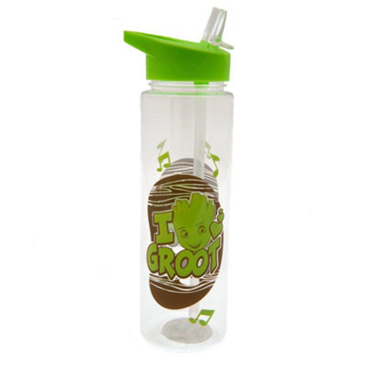 Guardians Of The Galaxy Groot Plastic Water Bottle Clear/Green (One ...