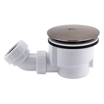 Gun Metal 90mm Shower Waste Rapid Fast Flow Domed Top Finish Trap ...