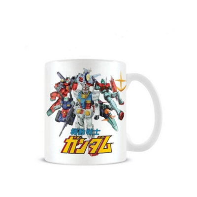 Gundam Mech Mash Up Mug White (One Size) | DIY at B&Q