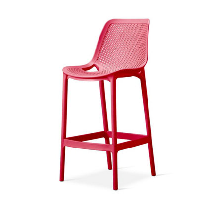 Gunez Bar Stool Quality - Red breakfast bar stools
