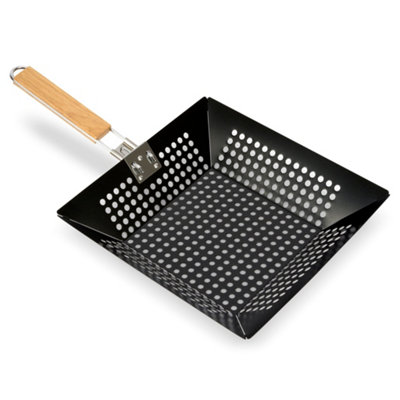 Gusta Grillin & Chillin Metal BBQ Square Pan - 30.5cm Non stick easy ...