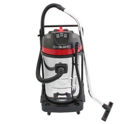 Gutter Cleaning System 80L Wet & Dry Industrial Hoover 24ft Vacuum Pole Kit