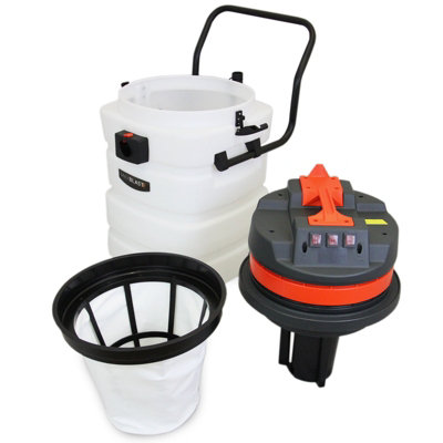 GUTTER CLEANING SYSTEM 90L WET & DRY HOOVER & 24FT GUTTER VACUUM POLE KIT