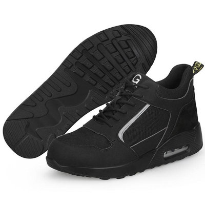 GUYISA A75 Mens Safety Air Work Trainer Shoes Steel Toe Cap Lightweight ...