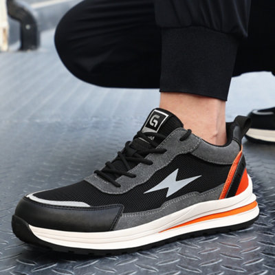 Guyisa N18 Mens Safety Trainers Shoes Boots Steel Toe Cap Trainers ...