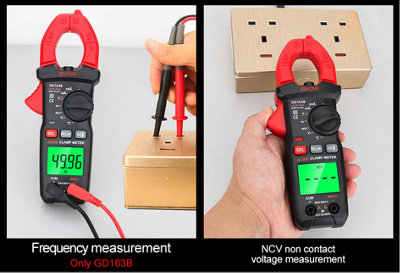GVDA GD163A Digital Mini AC DC Clamp Meter