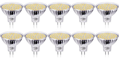 Gvoree Mr 16 Gu 5.3 LED 12 v Light Bulbs 5 W Daylight White Replace 40 ...