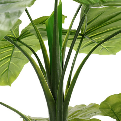 H 160 cm Artificial Tropical Tree, Fake Plant Pot, Imitation Tropical ...