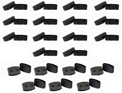 H-BOLT 70-74mm Bed Slat Holders / Clips - Complete Sets (28 Side Rail ...