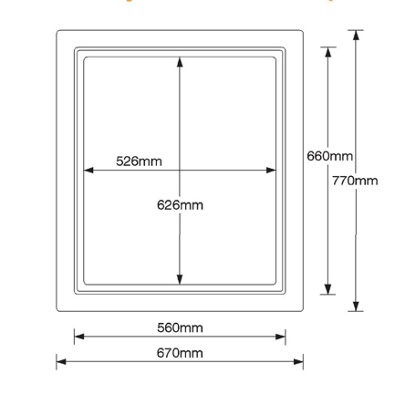 H-Smart Timloc 1168 White Loft Trap Door Push Up Insulated Hatch Access ...