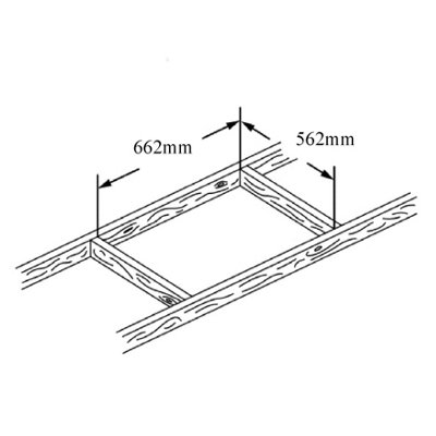 H-Smart Timloc 1168 White Loft Trap Door Push Up Insulated Hatch Access ...