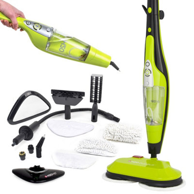 H2O HD 8-IN-1 STEAM CLEANER, SCRUBBER, BUFFER & POLISHER WITH DUAL BUFF ...