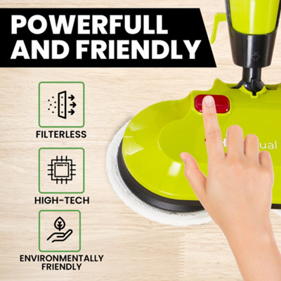 H2O HD 8-IN-1 STEAM CLEANER, SCRUBBER, BUFFER & POLISHER WITH DUAL BUFF ...