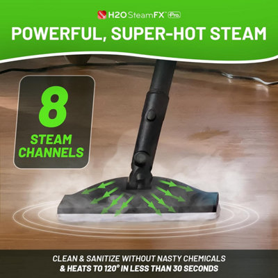 H2O Steam FX Pro Heavy Duty Outdoor Cleaner - Steam Mop - 5 in 1 Steam ...