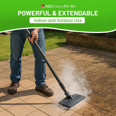 H2O Steam FX Pro Heavy Duty Outdoor Cleaner - Steam Mop - 5 in 1 Steam ...