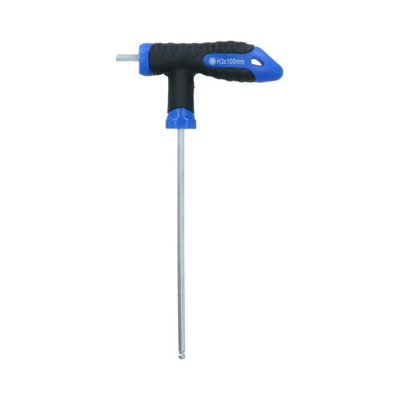 H3 T-Handle 3mm Hex Screwdriver Allen Key 100mm Tool Chrome Vanadium ...