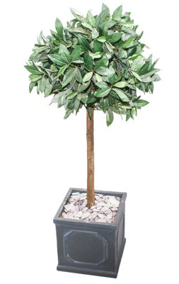 H30cm Chelsea Lead Effect Framed Cube Pot - By Terra Pot™