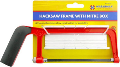 Hacksaw Frame With Mitre Box Carpenter Woodwork Workshop Cutting Diy ...