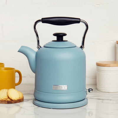 Haden Blue Highclere Cordless Kettle - Traditional Electric Fast Boil ...