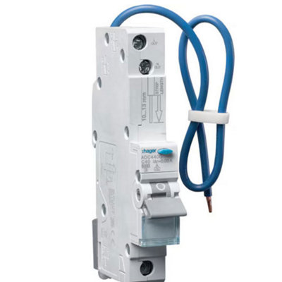 HAGER RCBO 1M 1P 6kA B-40A 30mA A (ADA340G)