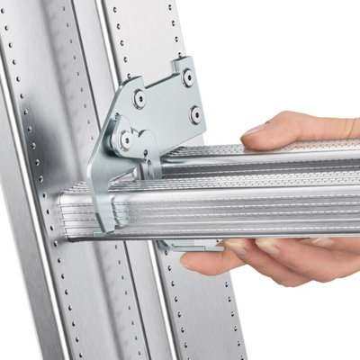 Hailo S100 ProfiLOT Pedal Adjustment Combination Ladder - 2 x 9 + 1 x 8 ...